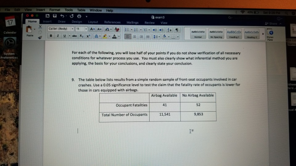 Solved File Edit View Insert Format Tools Table Window Help | Chegg.com