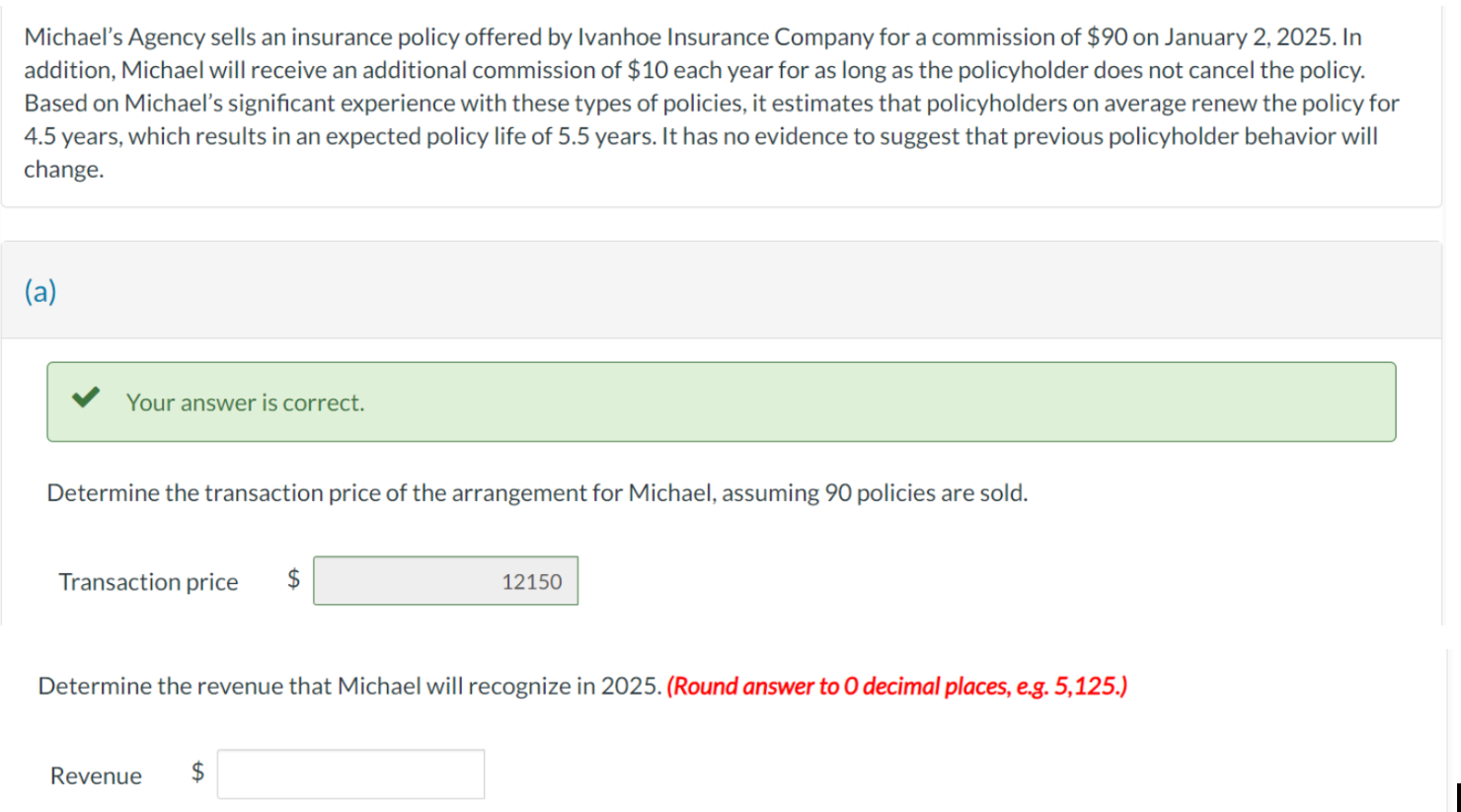 Solved Michael's Agency sells an insurance policy offered by | Chegg.com