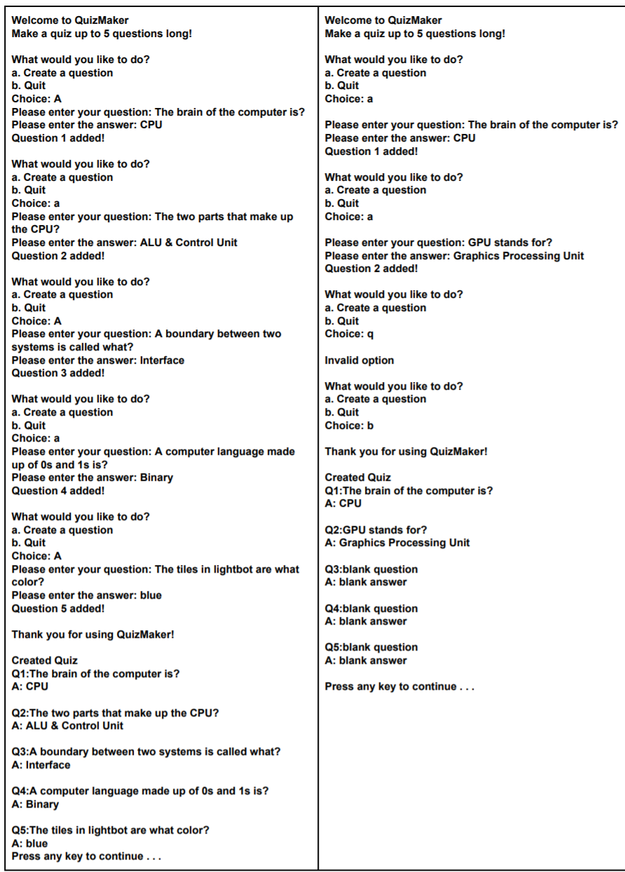 Solved Lab 03 Arrays And Functions Develop A Menu Based