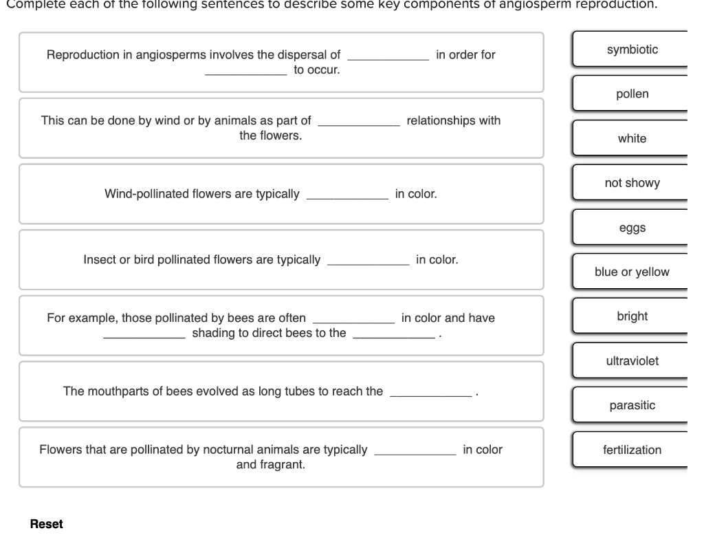 Solved Complete each of the following sentences to describe | Chegg.com