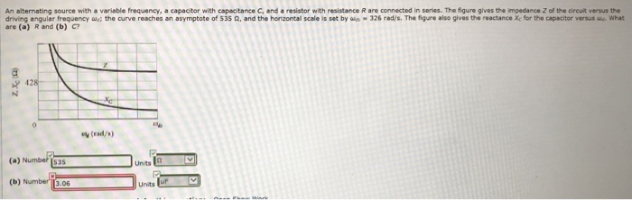 Solved An alternating source with a variable frequency, a | Chegg.com