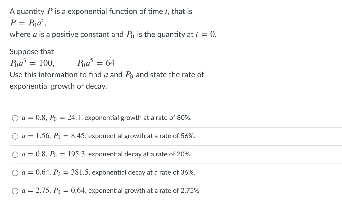 Solved Suppose that an initial quantity of 200 mg of | Chegg.com