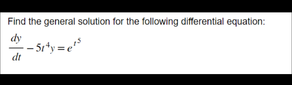Solved Find the general solution for the following | Chegg.com