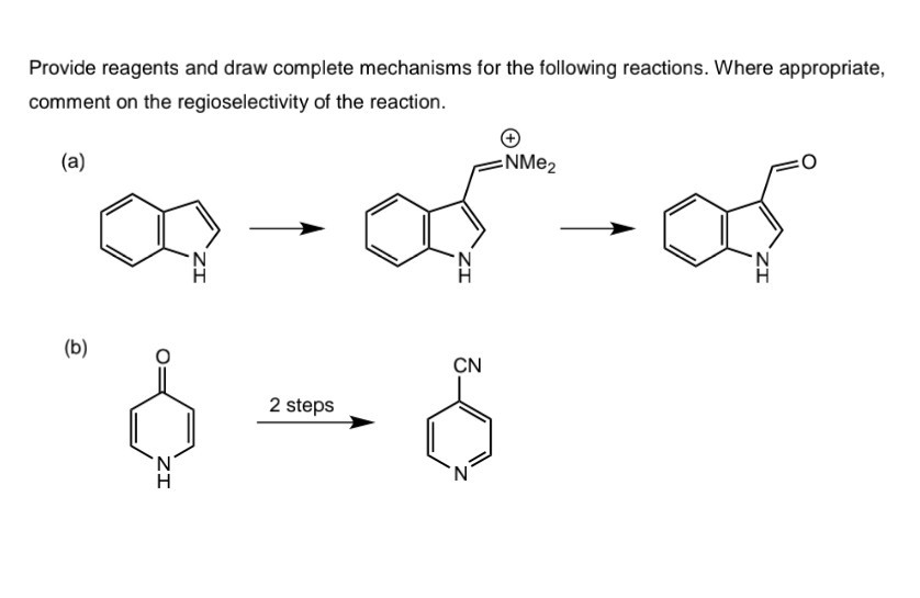 Solved Provide reagents and draw complete mechanisms for the | Chegg.com