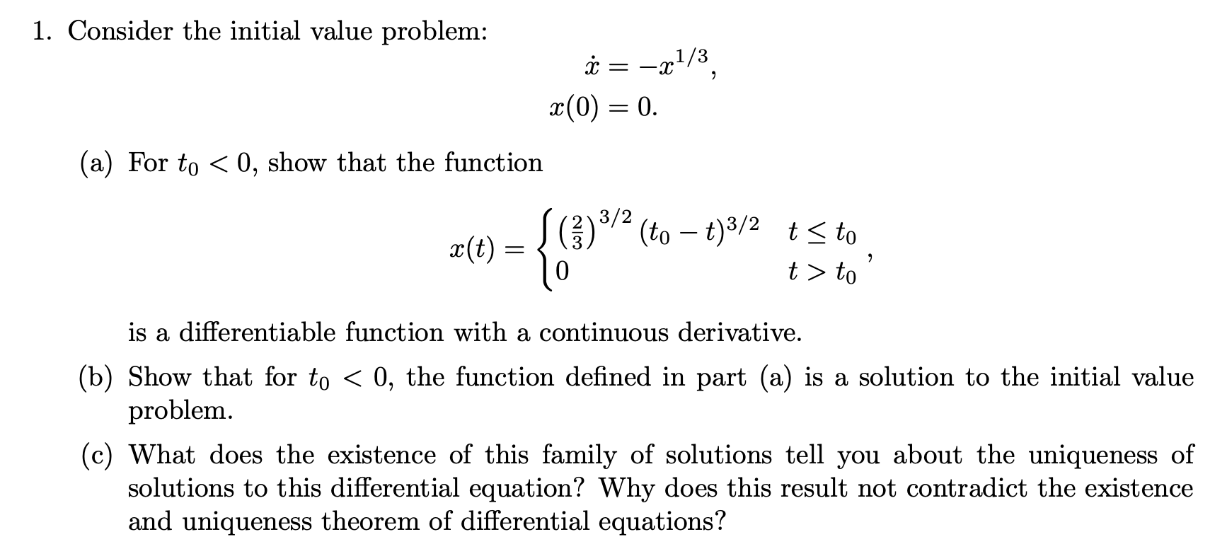 Solved 1. Consider the initial value problem: | Chegg.com