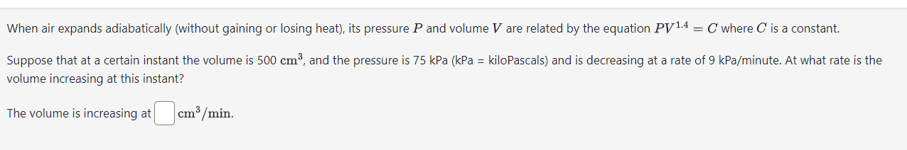 Solved When air expands adiabatically (without gaining or | Chegg.com