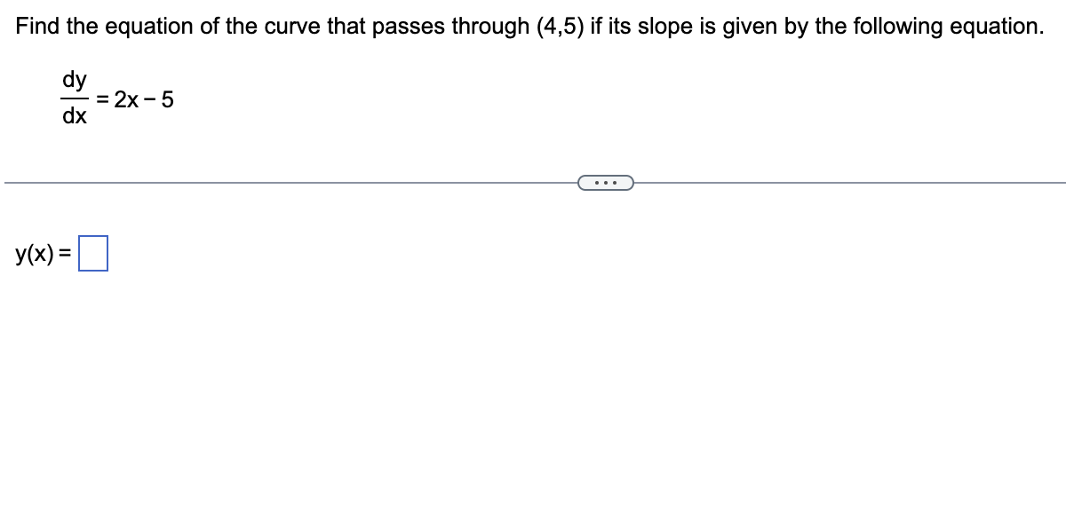 Solved Find the equation of the curve that passes through | Chegg.com
