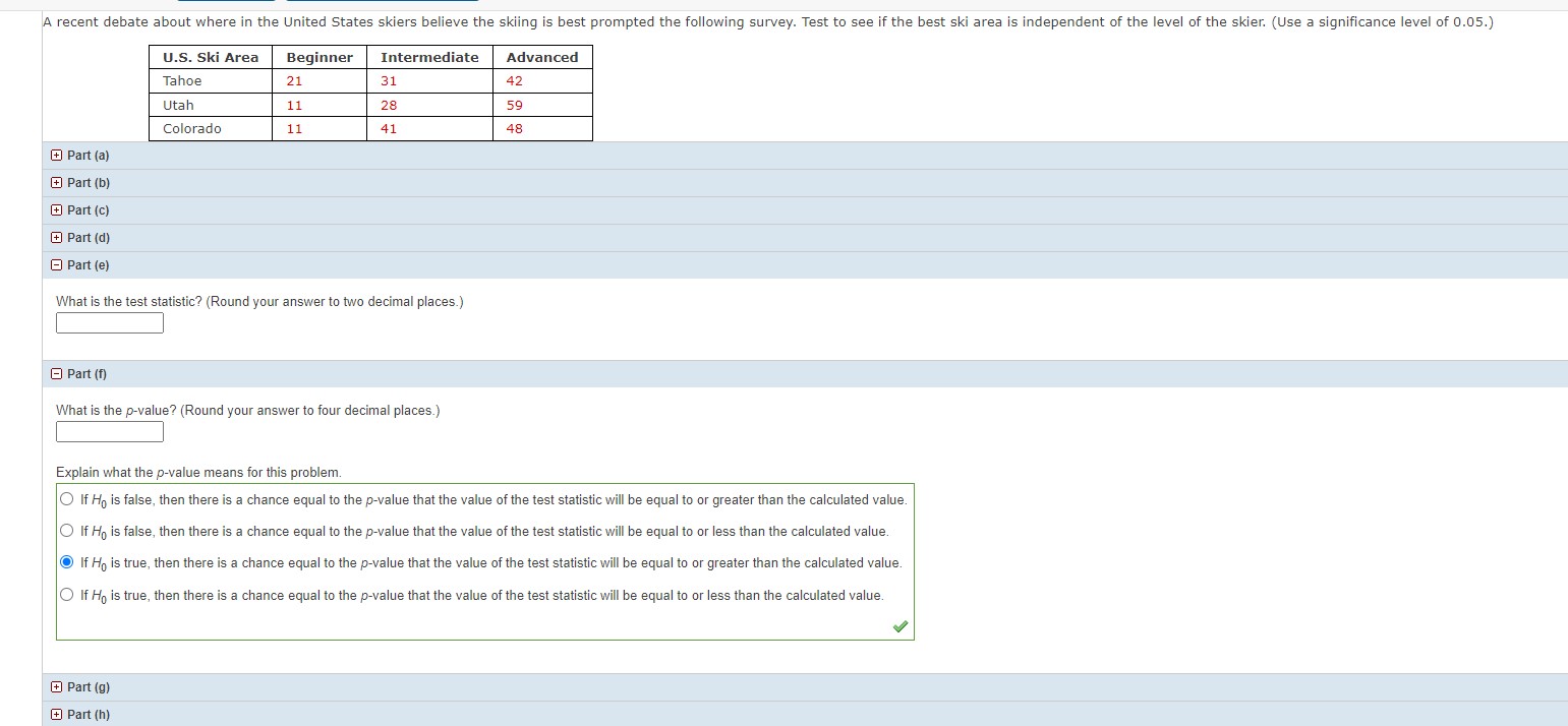 Solved Part (a) Part (b) Part (c) Part (d) _ Part (e) What | Chegg.com