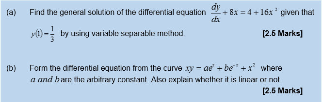 Solved (a) Find the general solution of the differential | Chegg.com