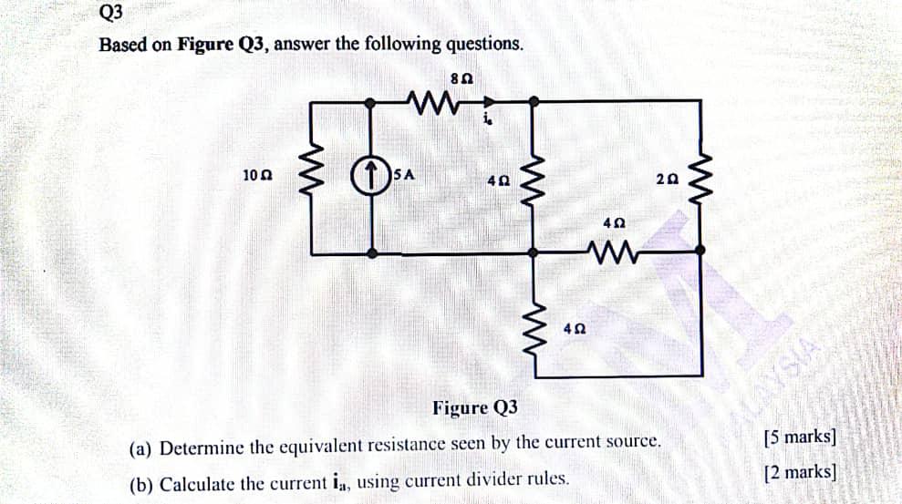 Solved Q3 Based On Figure Q3 Answer The Following 