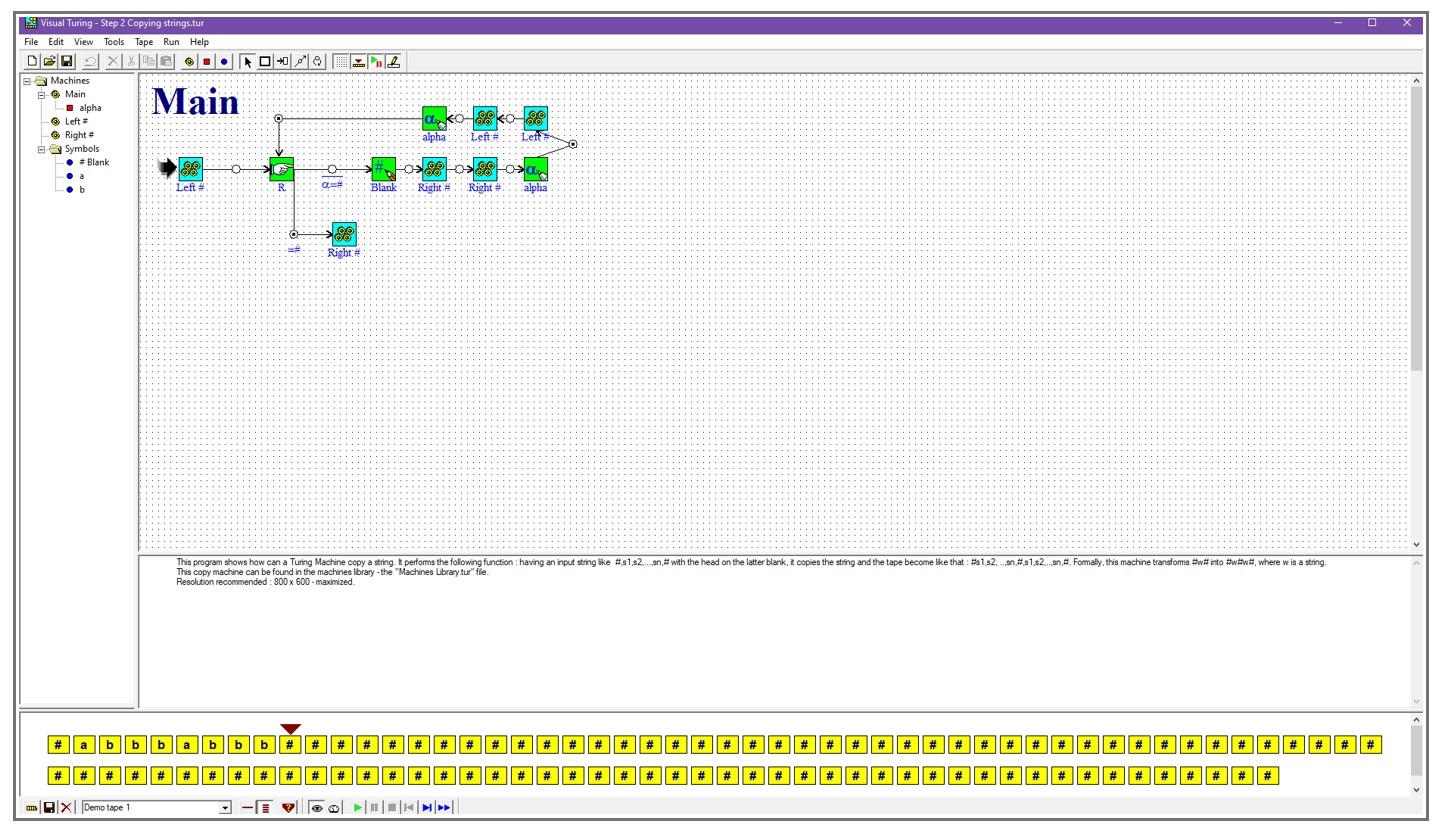 Solved (a) Design in the Visual Turing Machine 1 | Chegg.com
