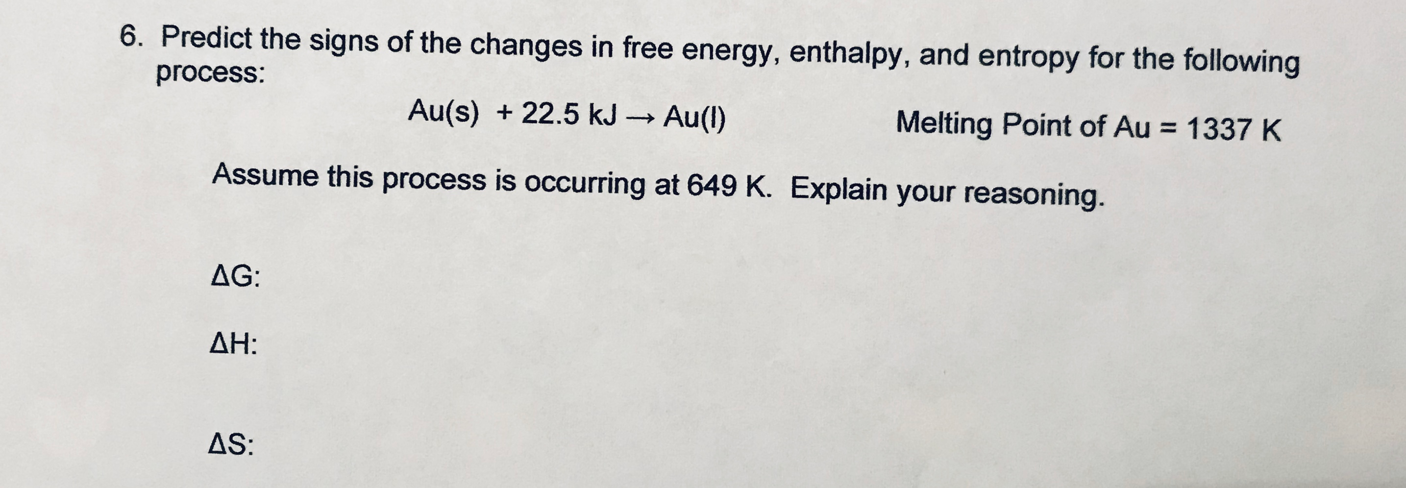 Solved Enthalpy, Entropy, and Gibbs Energy Reference Table | Chegg.com