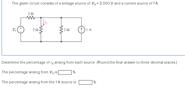 Solved The given circuit consists of ﻿a voltage source | Chegg.com