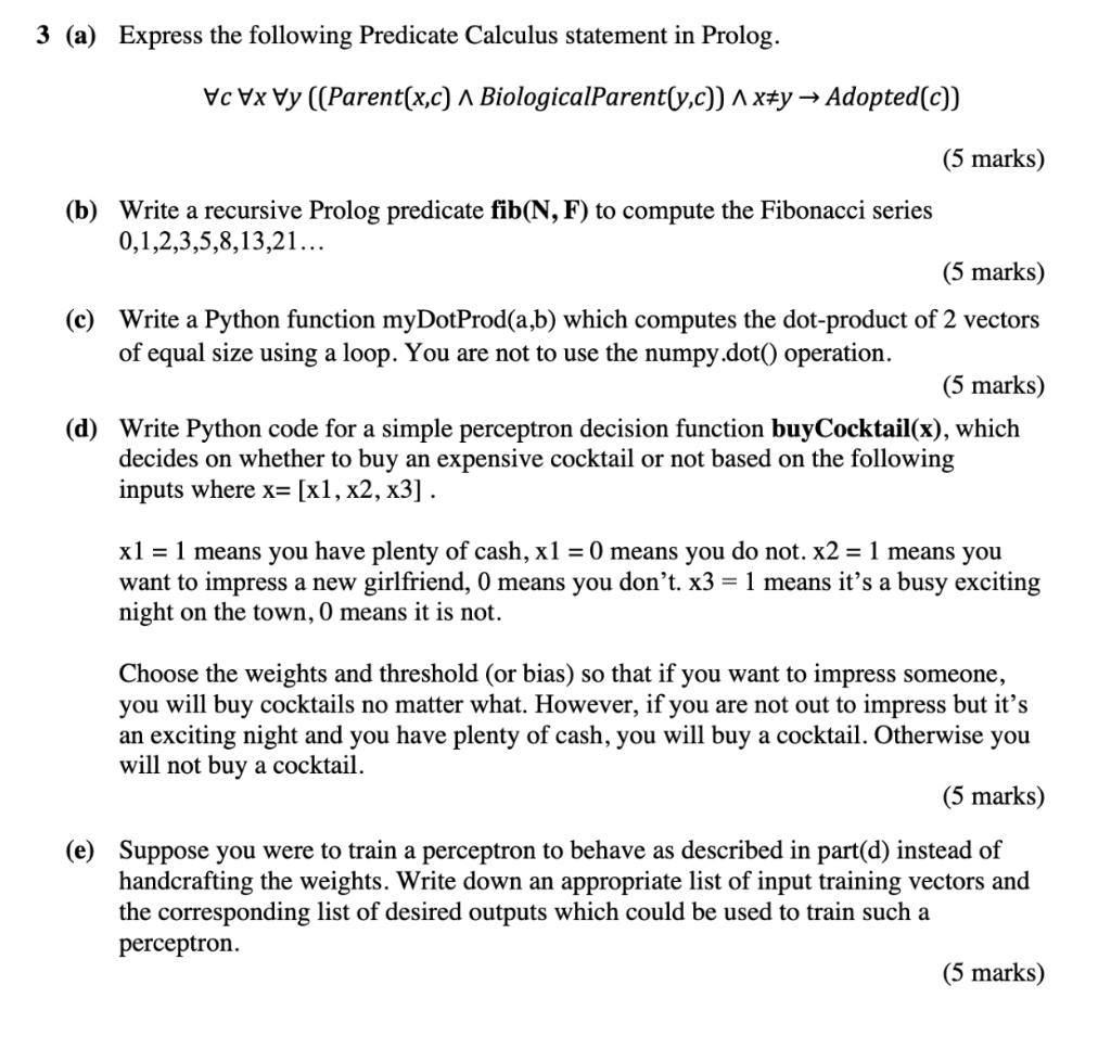 Solved (a) Express the following Predicate Calculus | Chegg.com