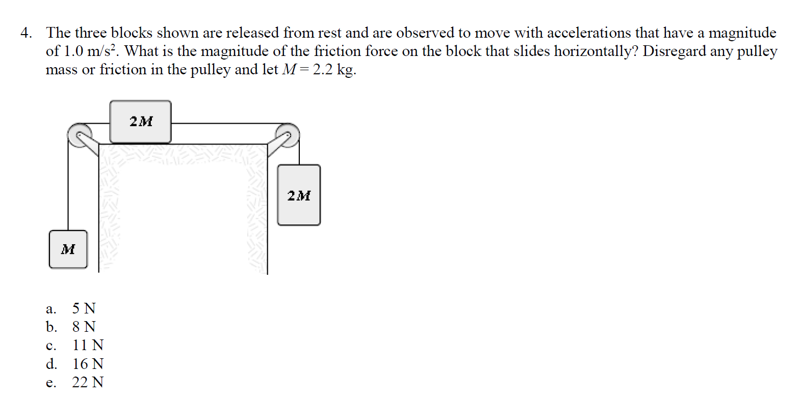 Solved The three blocks shown are released from rest and are | Chegg.com