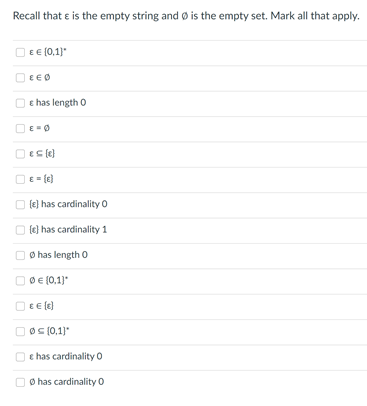 Solved Recall that ε is the empty string and ∅ is the empty | Chegg.com