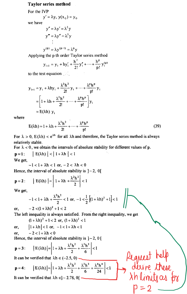 Solved Taylor series method For the IVP y′=λy,y(x0)=y0 we | Chegg.com