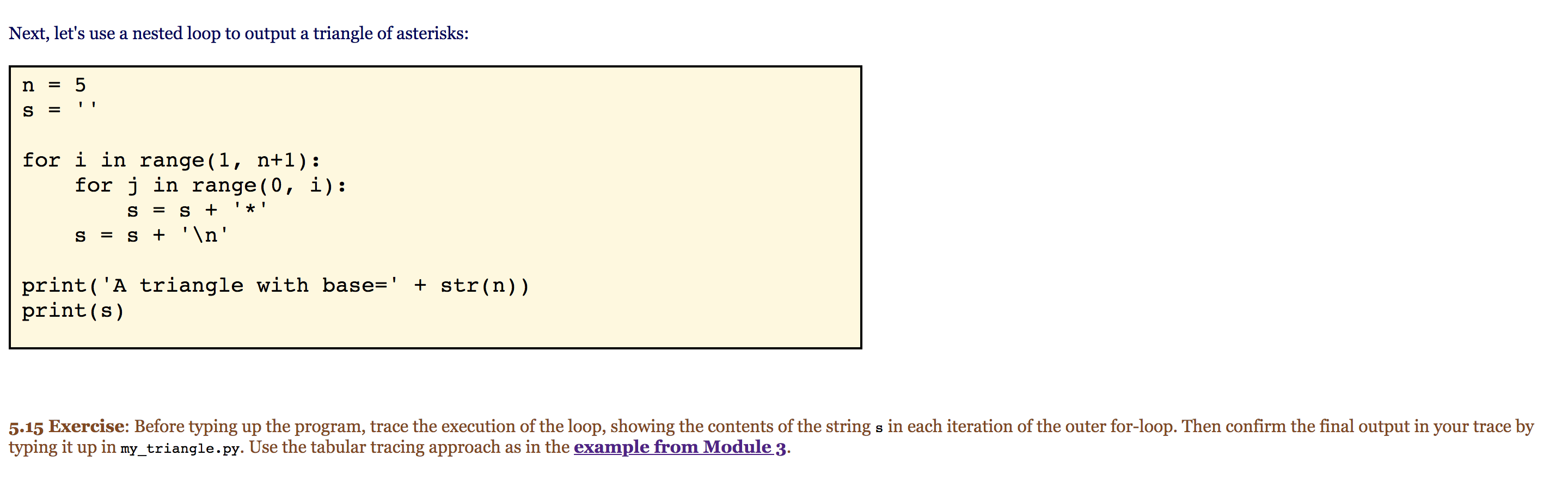 Solved Program Trace Step# | i i Comment 1 print 1 2 2 jis | Chegg.com