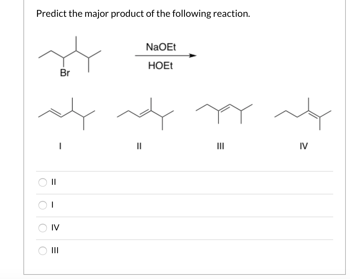 Solved Predict the major product of the following reaction. | Chegg.com