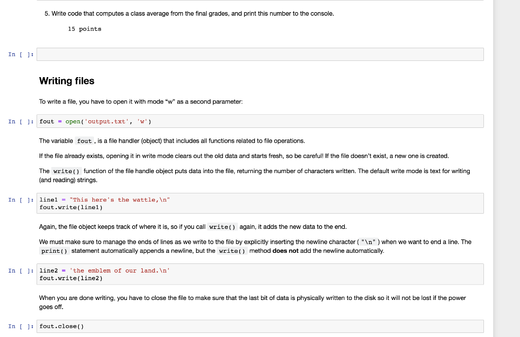 Here are the files you need to answer the questions: | Chegg.com