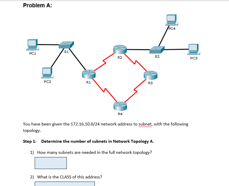 Solved Prohlam Δ. You have been given the 172.16.10.0/24 | Chegg.com
