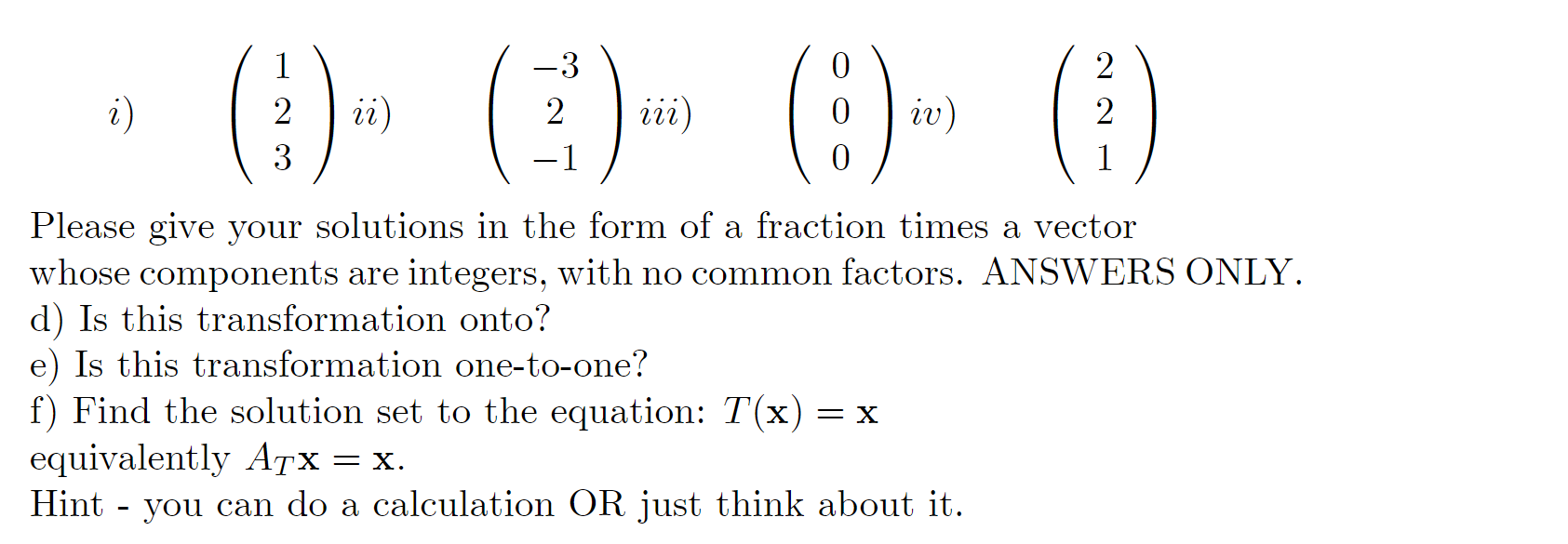 Consider the linear transformation T:R2 given by | Chegg.com