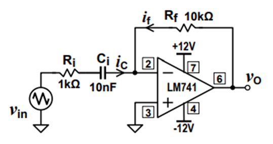 Solved . Build the differentiator circuit given and adjust | Chegg.com