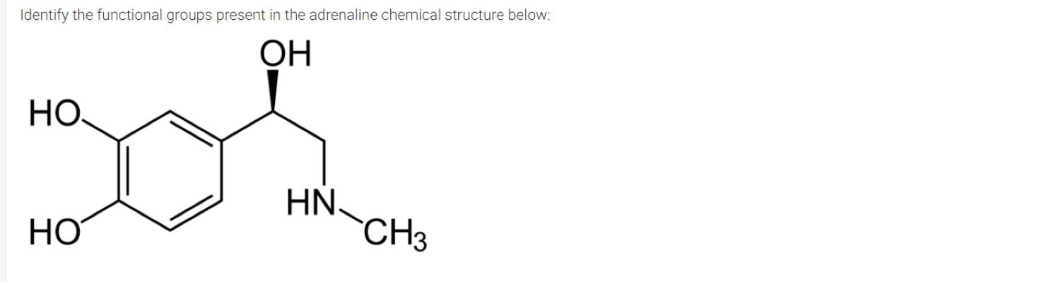 Solved Identify the functional groups present in the | Chegg.com
