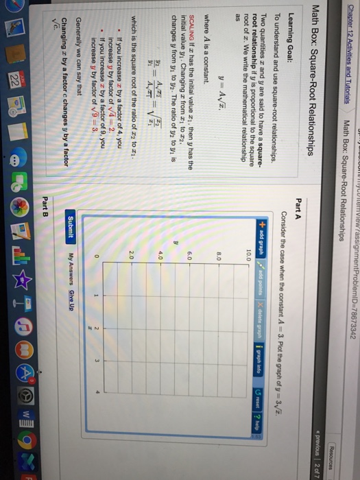 Solved To understand and use square-root relationships. Two | Chegg.com