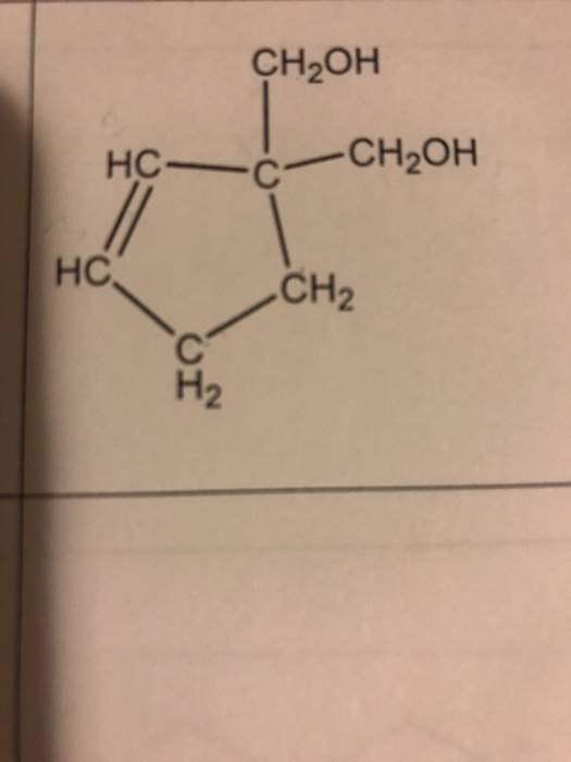 Solved CH2OH HCc CH20H HC CH2 H2 | Chegg.com