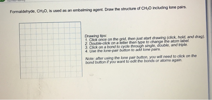 Solved Formaldehyde, CH_2O, is used as an embalming agent. | Chegg.com