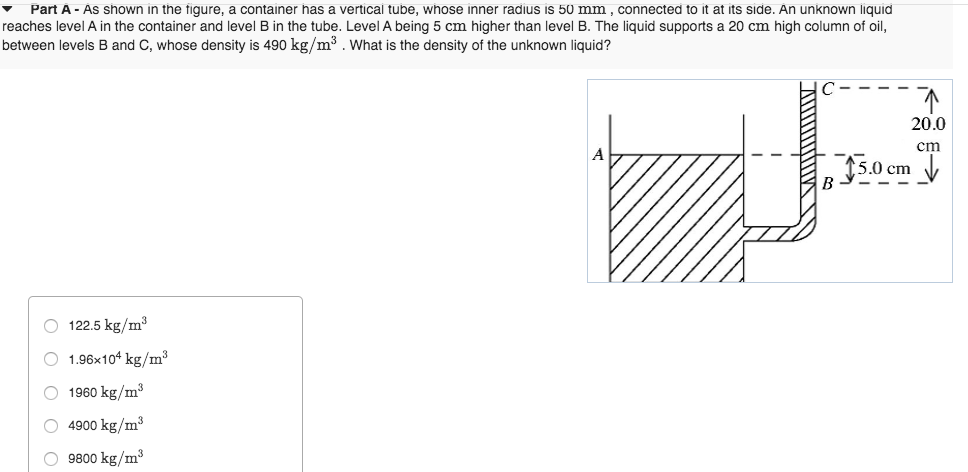Solved Part A - As shown in the figure, a container has a | Chegg.com
