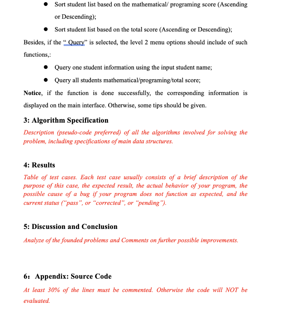 Solved Task : Student Score Management System (SSMS) 1. | Chegg.com
