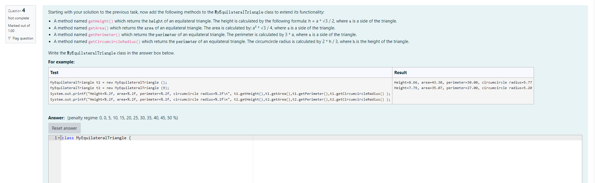 Solved Language:JAVA For | Chegg.com