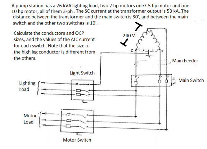 Solved A pump station has a 26 kVA lighting load, two 2 hp | Chegg.com