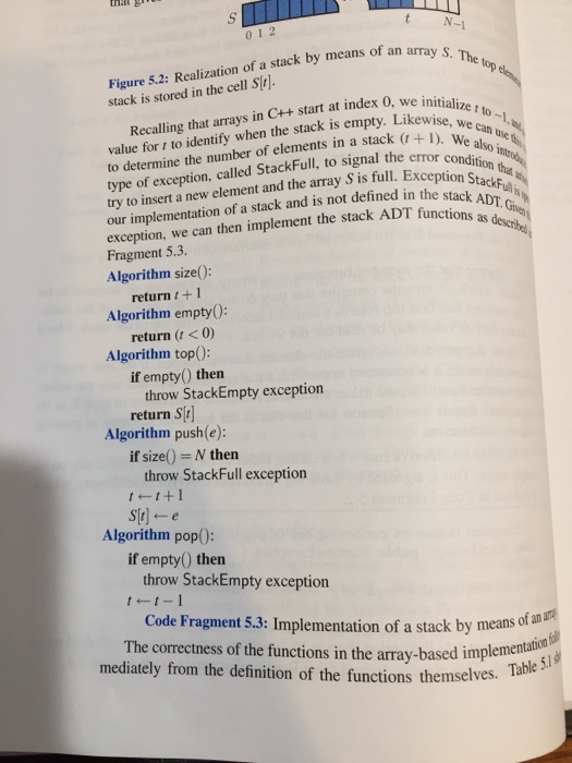 Solved Write a C++ program that implements a stack using an | Chegg.com