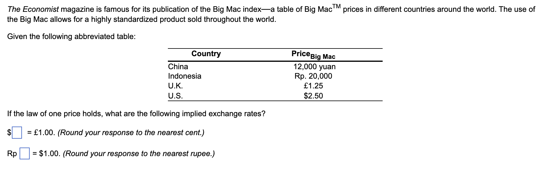 Solved The Economist magazine is famous for its publication | Chegg.com