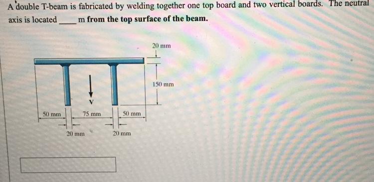 Solved A double T-beam is fabricated by welding together one | Chegg.com