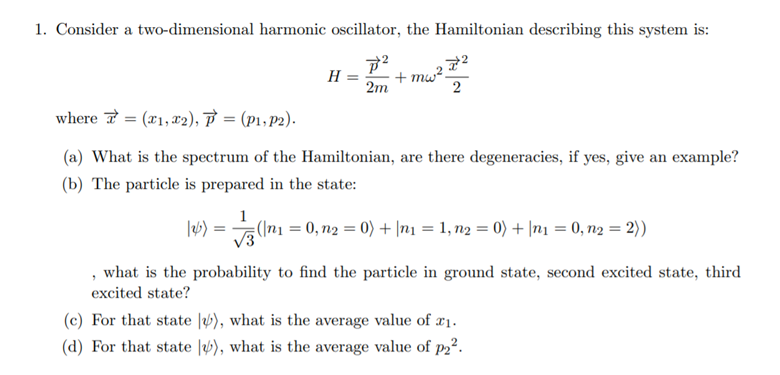 Solved How do you get the eigenstates of a two dimensional | Chegg.com