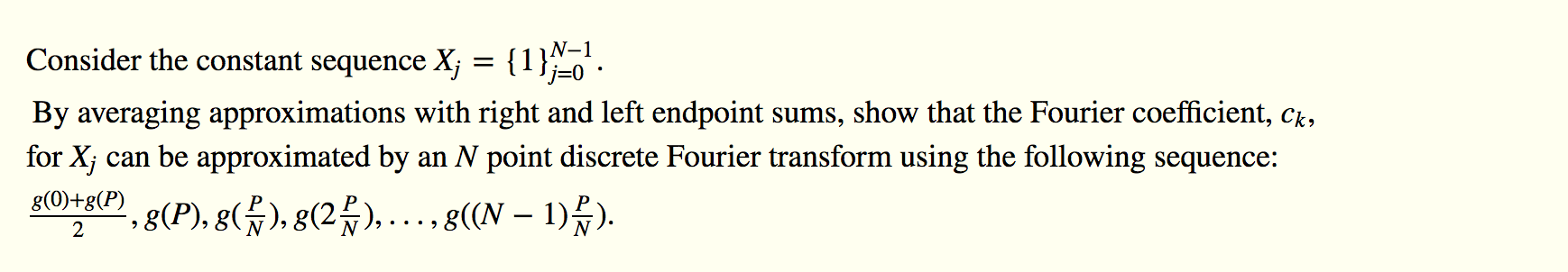 Solved Consider the constant sequence X; = {1}}-01 By | Chegg.com