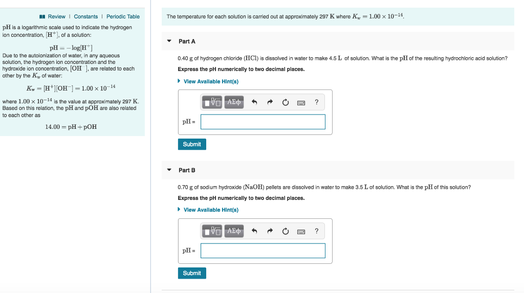 Solved .. Review 1 Constants l Periodic Table The | Chegg.com