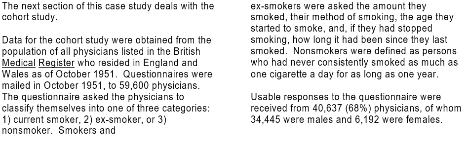 Solved Lung Cancer & Smoking Case Study A causal | Chegg.com