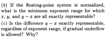 Solved 1.8. In a floating-point system with precision p = 6 | Chegg.com