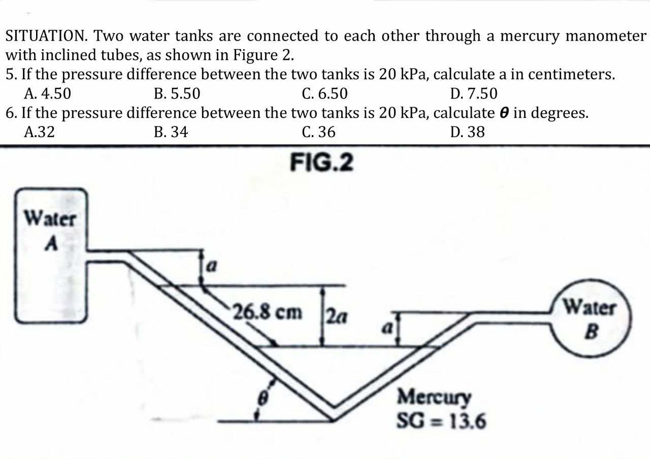 Solved SITUATION. Two water tanks are connected to each | Chegg.com