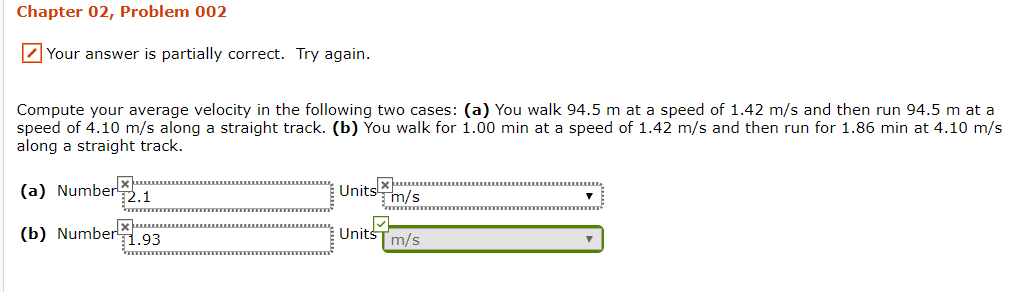 Solved Chapter 02, Problem 002 Your answer is partially | Chegg.com