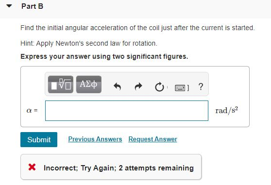 Solved A uniform rectangular coil of total mass 210 g and | Chegg.com