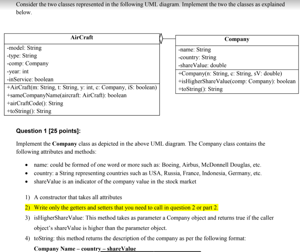Solved Consider the two classes represented in the following | Chegg.com