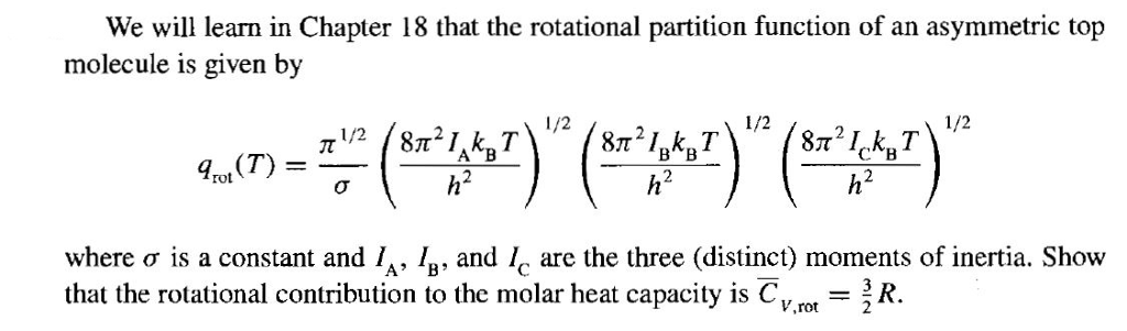 Solved We will learn in Chapter 18 that the rotational | Chegg.com