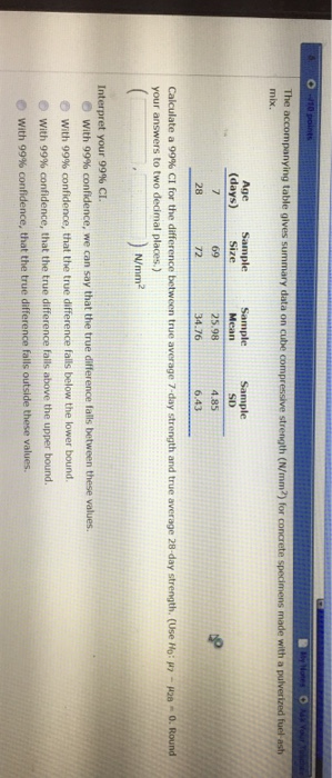 Solved The accompanying table gives summary data on cube | Chegg.com