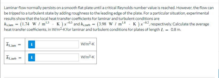 Solved Laminar flow normally persists on a smooth flat plate | Chegg.com